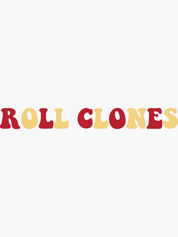 "Roll Clones" Sticker for Sale by rachel-rydl | Redbubble