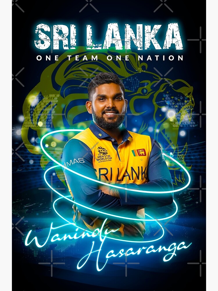 "Wanindu Hasaranga" Poster for Sale by ceyloneye | Redbubble