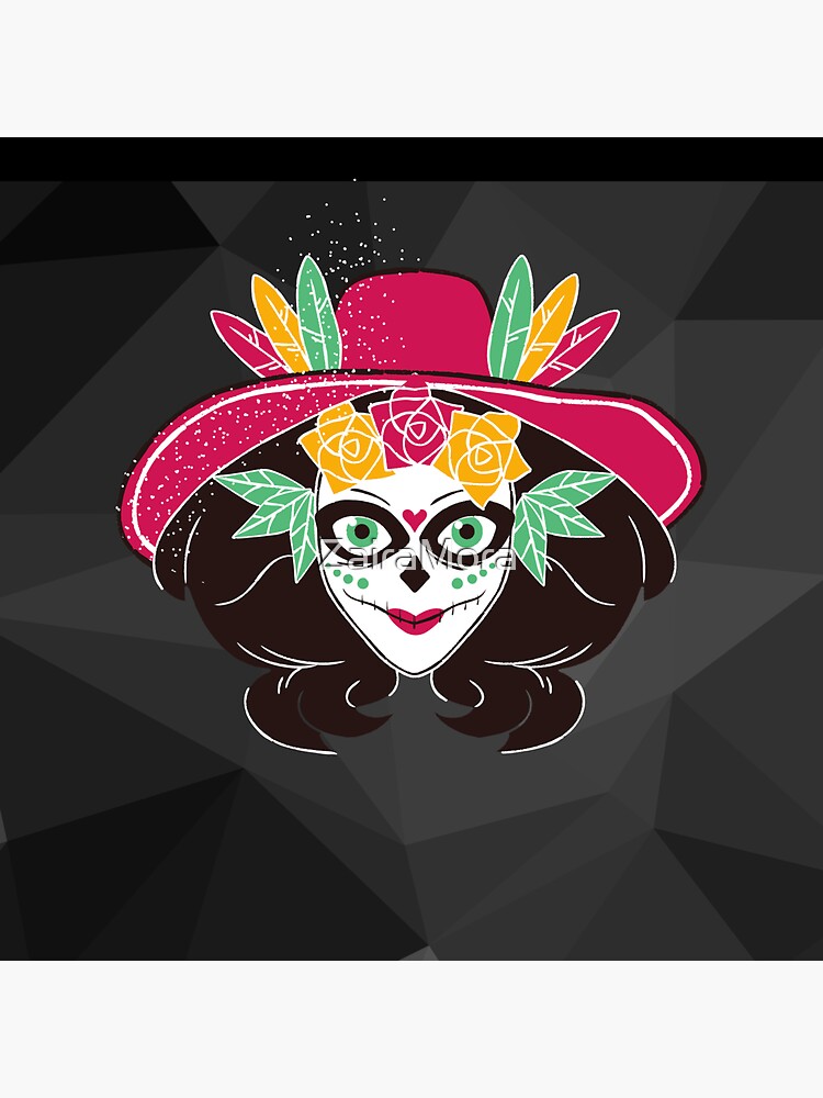 "Catrina" Sticker for Sale by ZairaMora | Redbubble