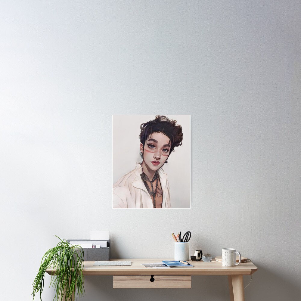 "Stray Kids Bang Chan Wolfgang fan art " Poster for Sale by Monahh98 ...