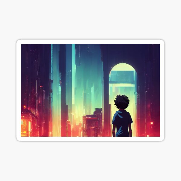 "Wondering" Sticker for Sale by Cyberpunks | Redbubble