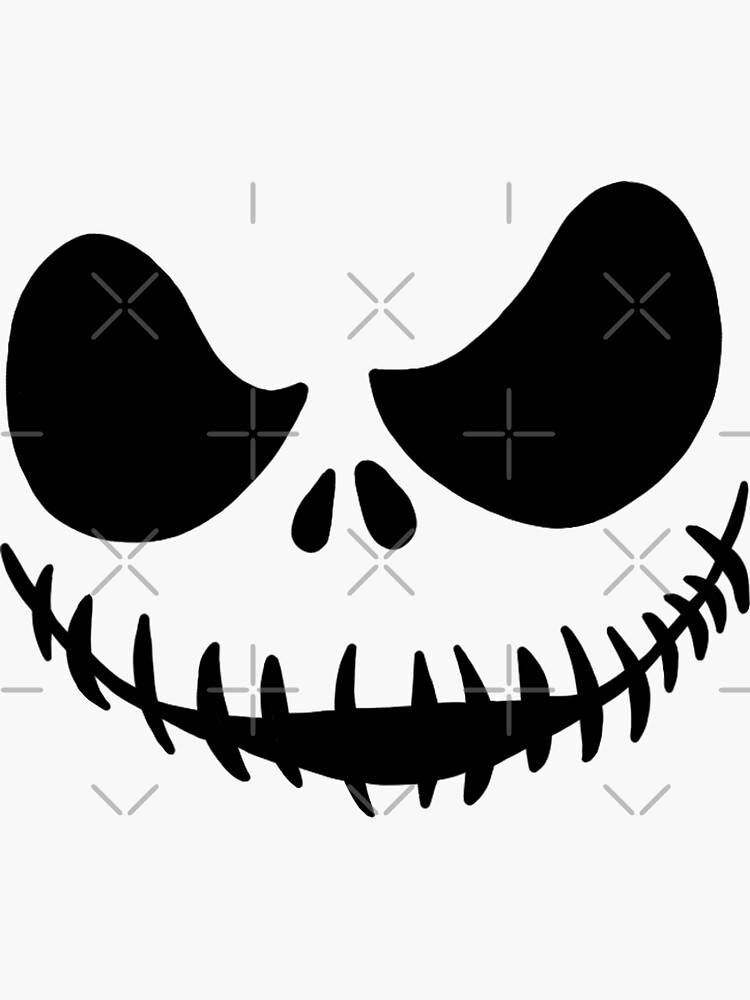 "Scary Face Halloween " Sticker for Sale by niceghost | Redbubble