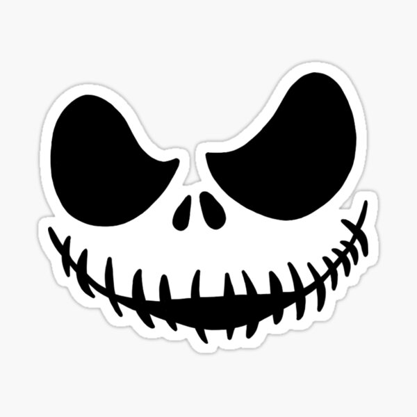 "Scary Face Halloween " Sticker for Sale by niceghost | Redbubble