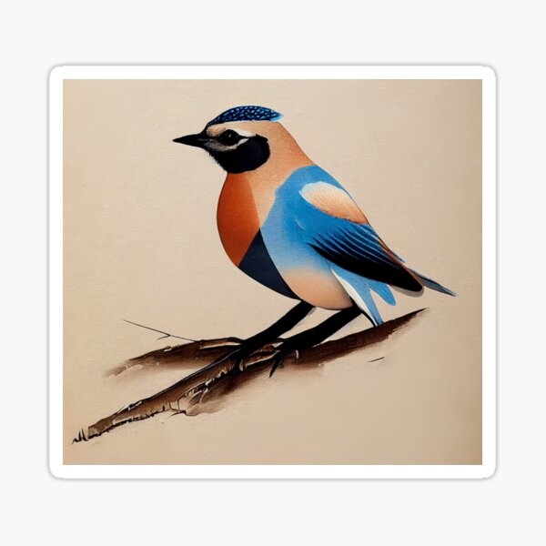 "Eurasian Jay" Sticker for Sale by recollectionsv | Redbubble