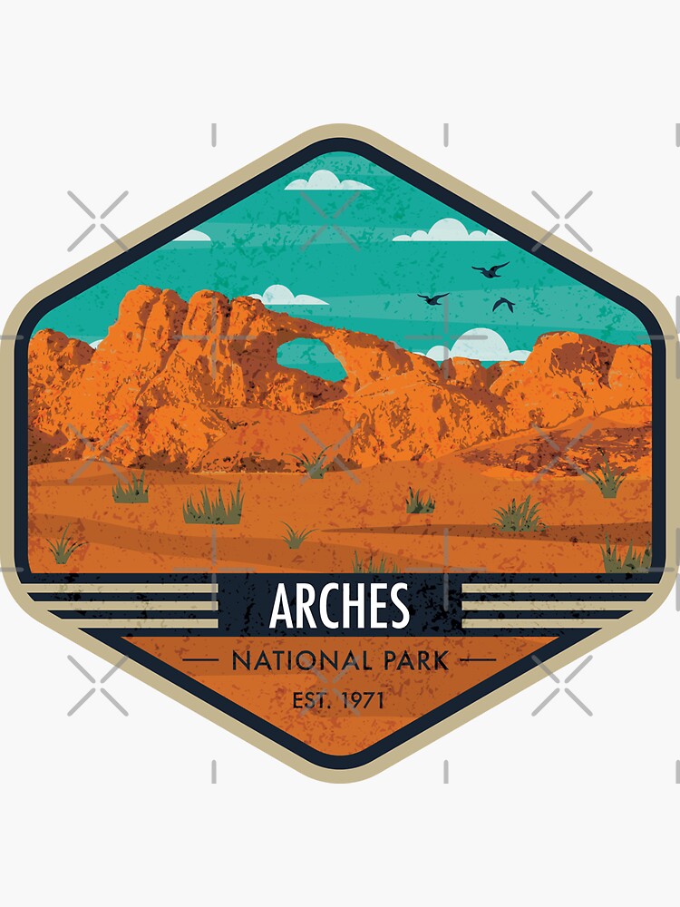 "Arches National Park" Sticker for Sale by origato | Redbubble