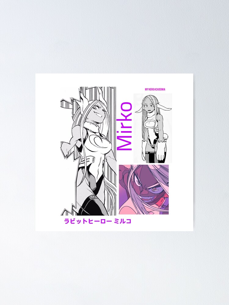 "My hero academia mirko" Poster for Sale by sunwukong-sage | Redbubble