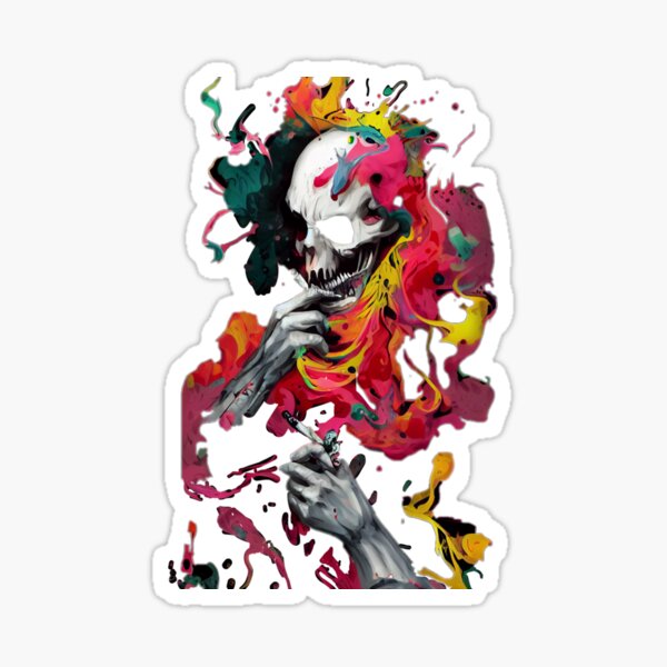 "intimidating colors, comic style, psychedelic cartoon Grimm reaper ...