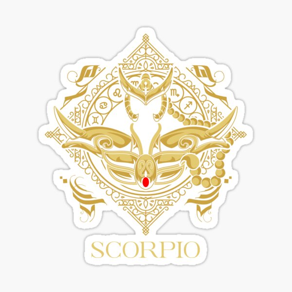 "Scorpio" Sticker for Sale by Tomoe-Store | Redbubble