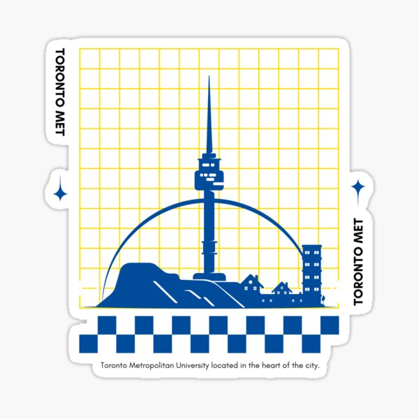 "Toronto Metropolitan University (TMU) CN Tower" Sticker for Sale by ...