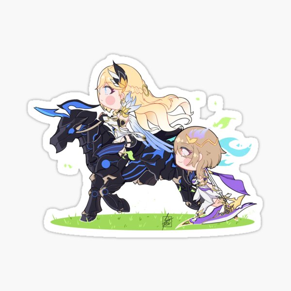 "Honkai Impact 3rd - Durandal & Rita Chibi" Sticker for Sale by ...