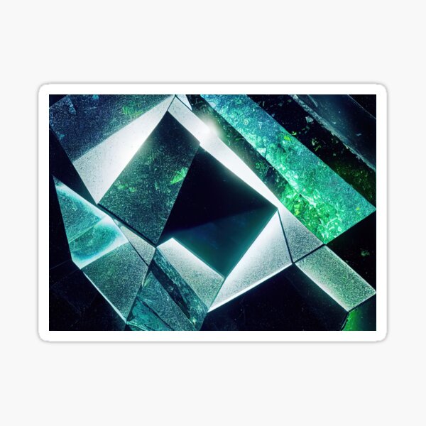"Emerald Crystal" Sticker for Sale by Rezzmoji | Redbubble
