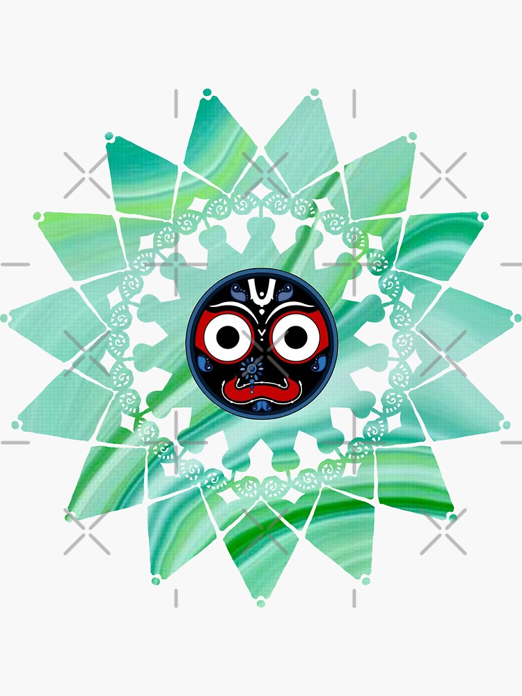 "Jagannath jai Jagannath lord Jagannath " Sticker for Sale by Krishnavi ...