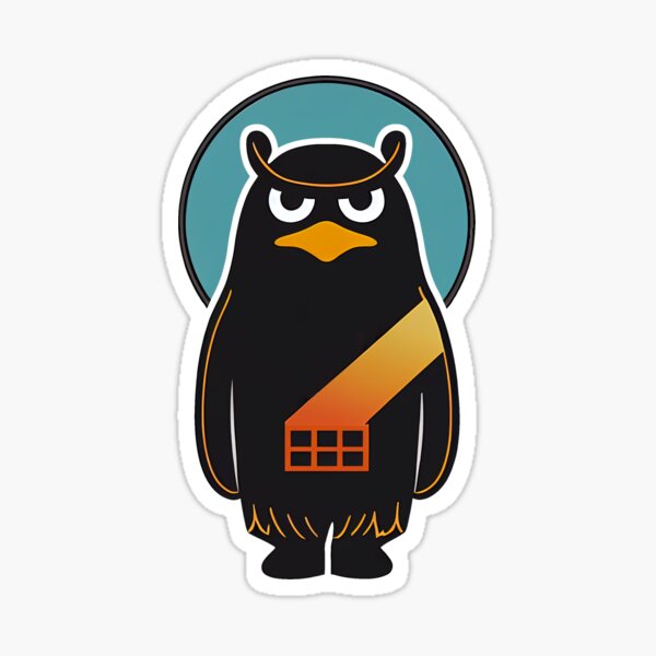 "Futuristic tribe - God penguin warrior" Sticker for Sale by ...