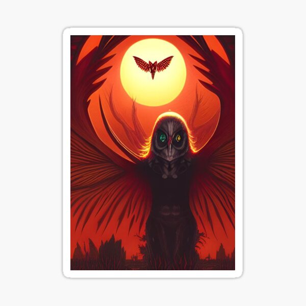 Mothman Sticker For Sale By Hatsumaro Redbubble