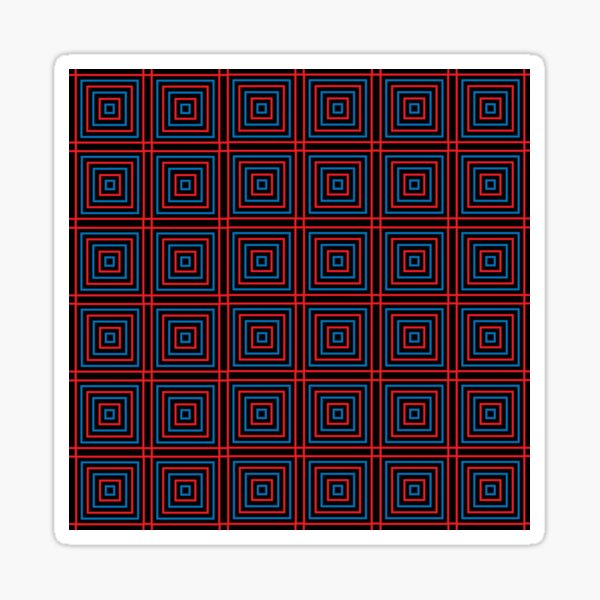 "Box Within Box Pattern no. 5" Sticker for Sale by NeilFeigeles | Redbubble