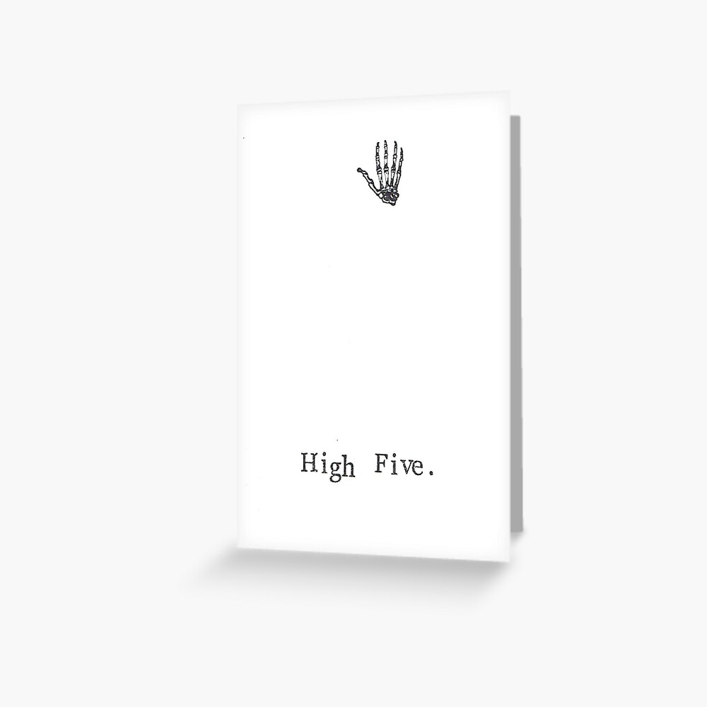 "High Five" Greeting Card for Sale by bluespecsstudio | Redbubble
