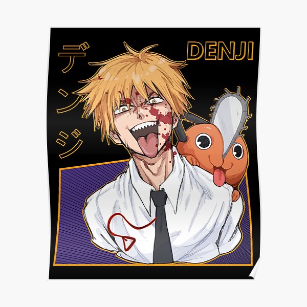 "CHAINSAW MAN Denji" Poster for Sale by HGanimeboy | Redbubble