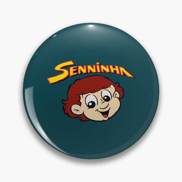"Senninha Ayrton Senna" Pin for Sale by AdamKroen | Redbubble