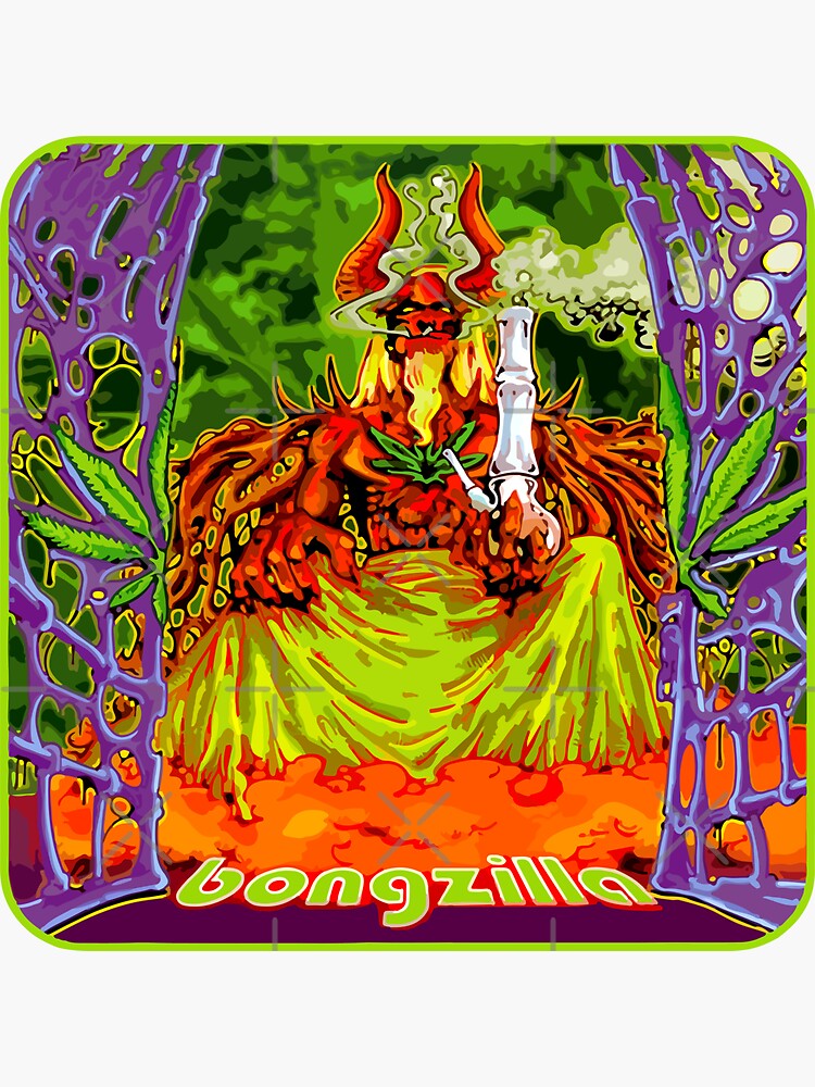 "Bongzilla Album Cover" Sticker for Sale by xxXVintageXxx | Redbubble