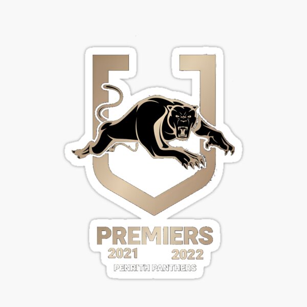 "Penrith Panthers 2021 2022 Premiers Print" Sticker for Sale by ...