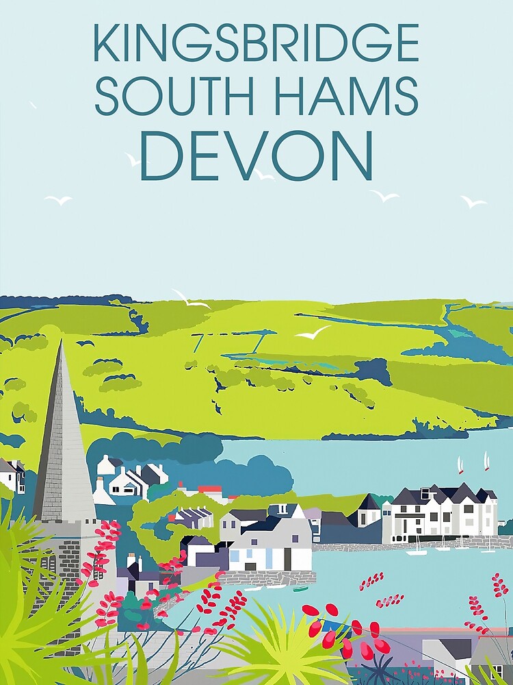 "Kingsbridge Devon Vintage Style" Poster for Sale by kolbestabs6 ...