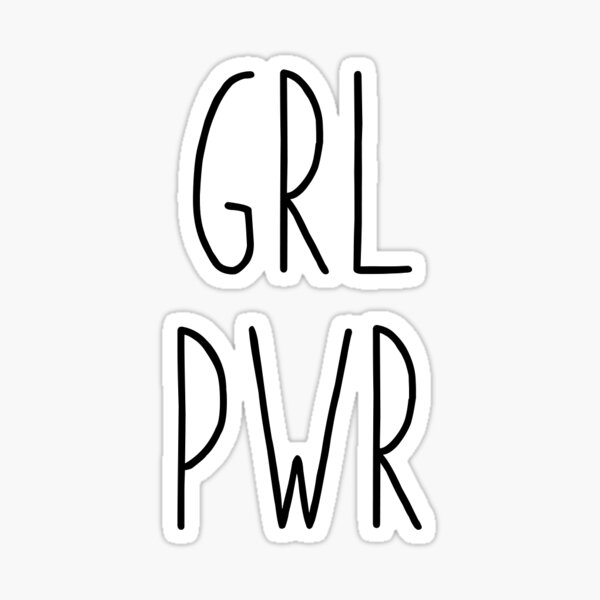 Sticker: Grl Pwr | Redbubble