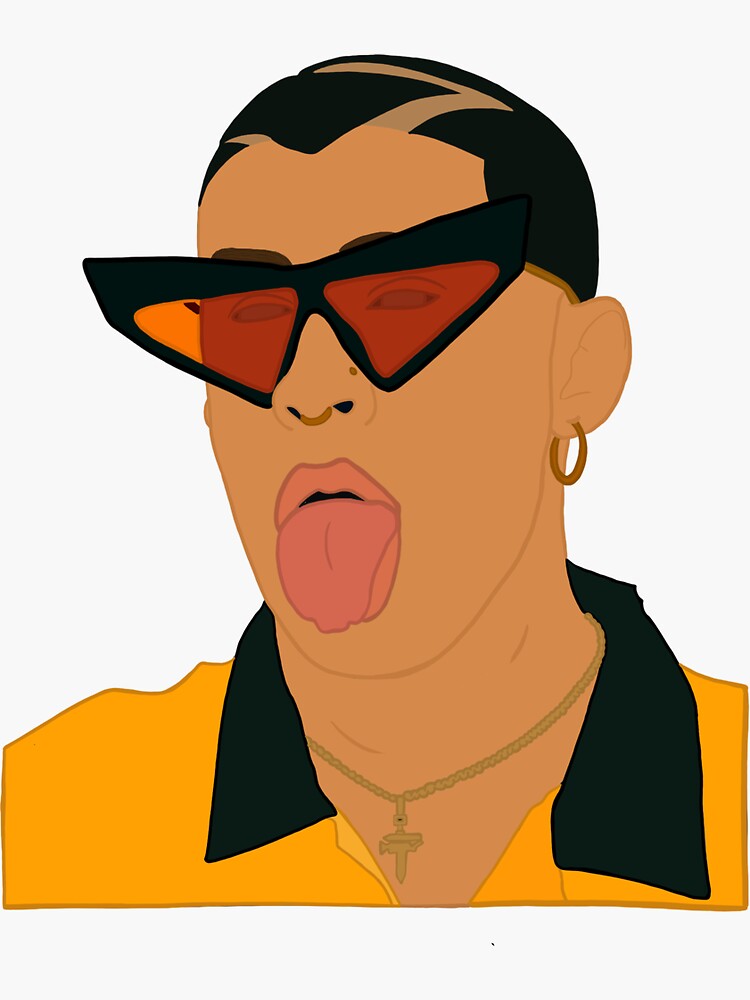 "Bad Bunny Sticker" Sticker for Sale by emilyechouza | Redbubble