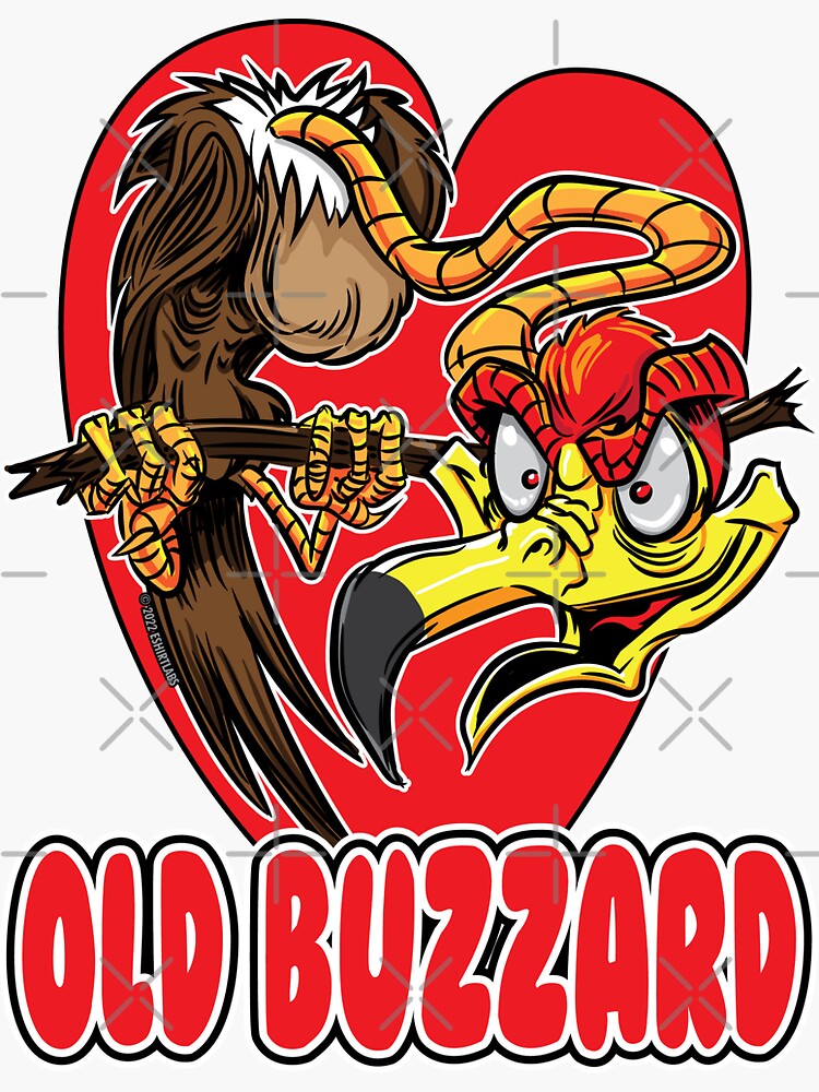 "Old Buzzard" Sticker for Sale by eShirtLabs | Redbubble