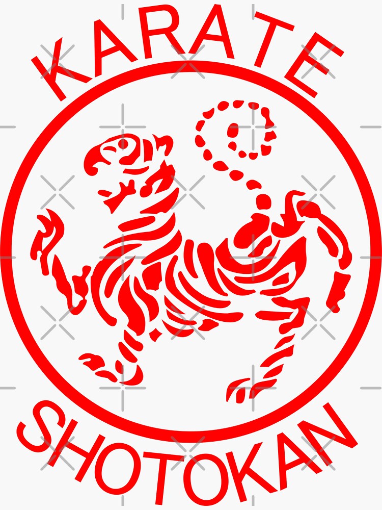 "Shotokan Tiger Karate" Sticker by nando270 | Redbubble
