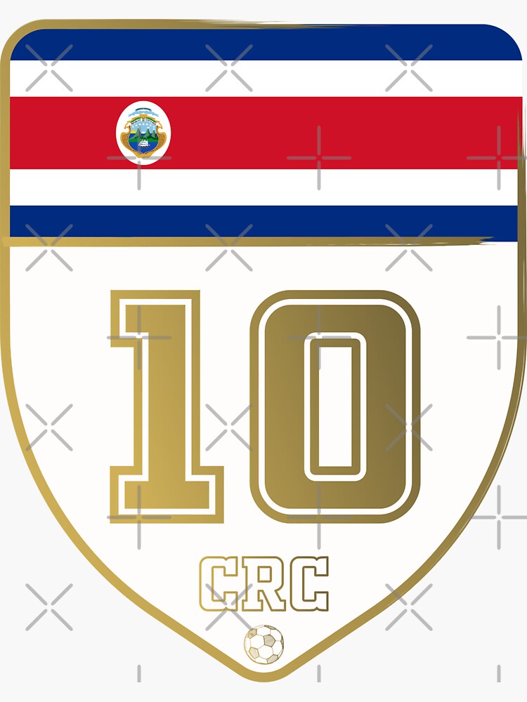 "Football world cup - Costa Rica badge" Sticker for Sale by Polyxz ...