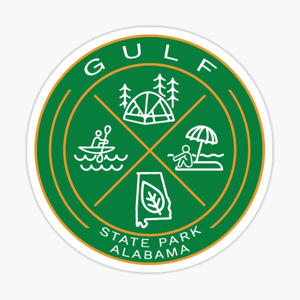 "Gulf State Park Heraldic Logo" Sticker for Sale by VanyaKar | Redbubble