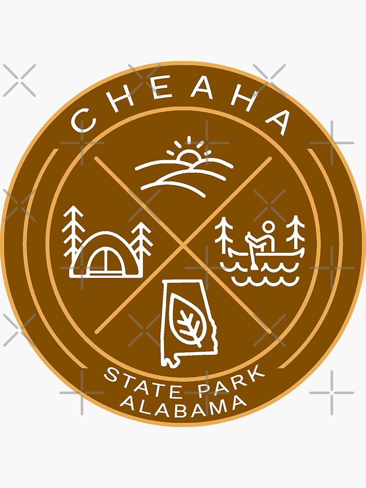 "Cheaha State Park Heraldic Logo" Sticker for Sale by VanyaKar | Redbubble