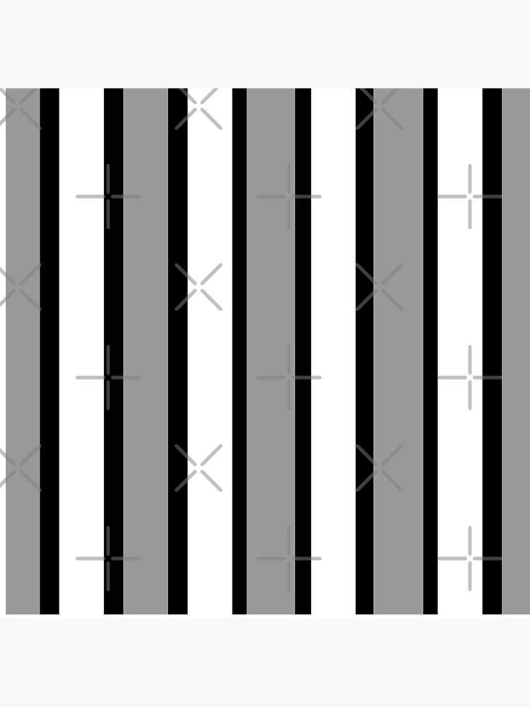 "MONOCHROME | GREYSCALE | BLACK WHITE GREY STRIPES " Pillow for Sale by ...