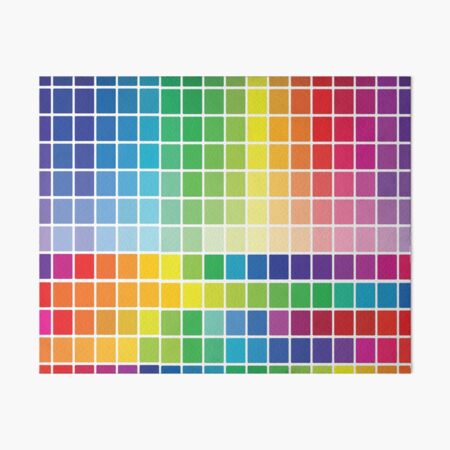 "Abstract Color Chart Palette Guide" Art Board Print for Sale by ...