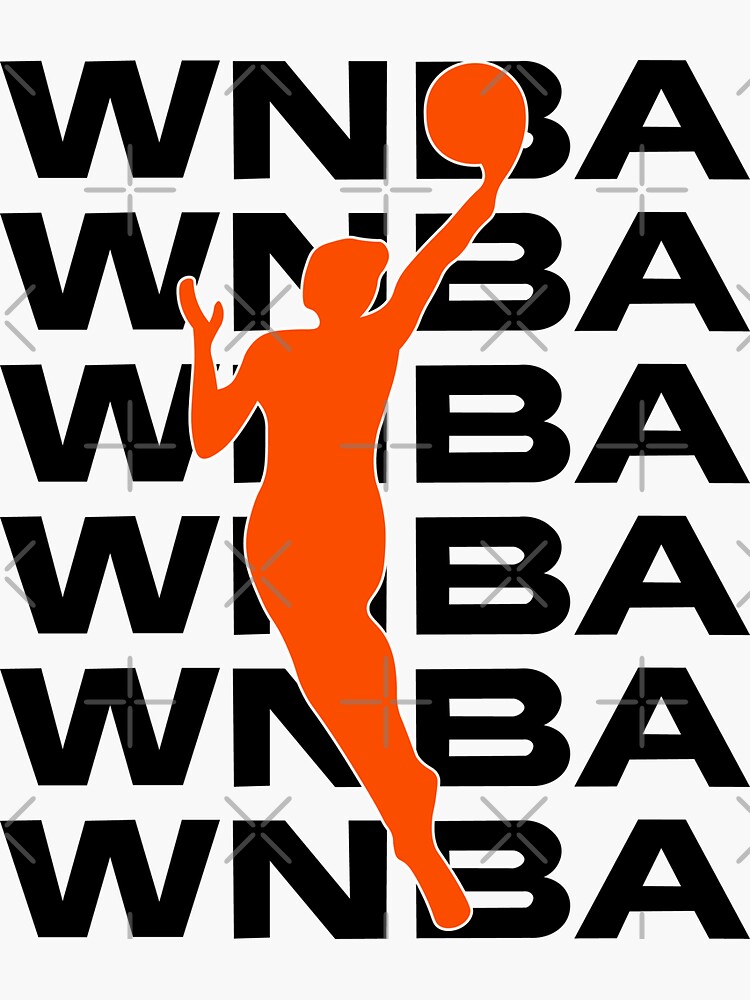 "WNBA-WOMENS NATIONAL BASKETBALL ASSOCIATION-OFFICAL" Sticker for Sale ...