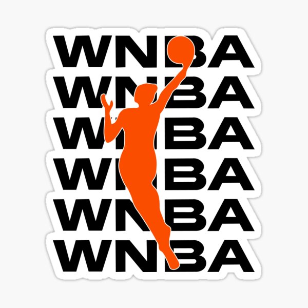 "WNBA-WOMENS NATIONAL BASKETBALL ASSOCIATION-OFFICAL" Sticker for Sale ...