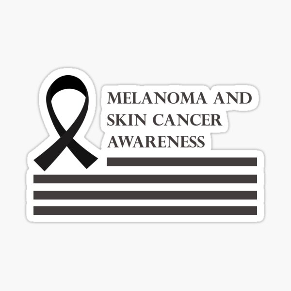 "Melanoma And Skin Cancer Awareness Fight Cancer" Sticker for Sale by ...
