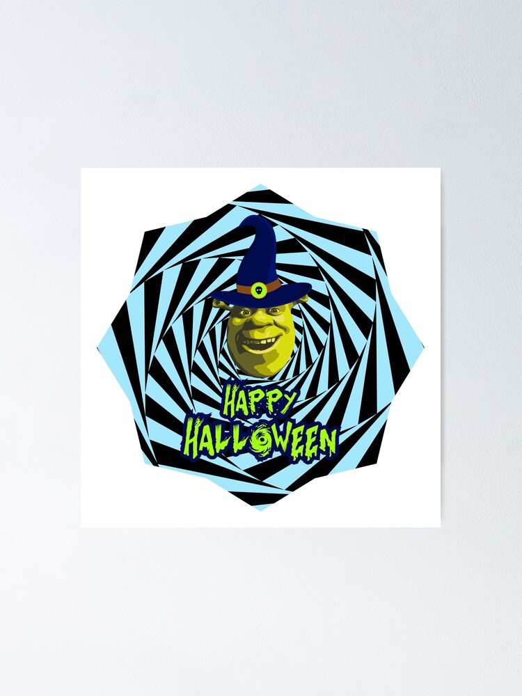 "Funny Halloween Shrek Meme" Poster for Sale by Aleksander37 | Redbubble