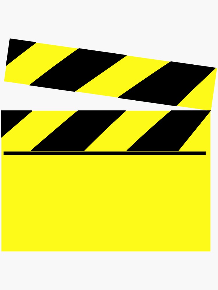 "film cutting placard movie board" Sticker for Sale by vasicsalynf ...