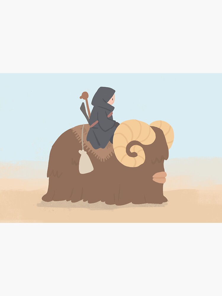"Boba ride bantha" Sticker for Sale by bvkim | Redbubble