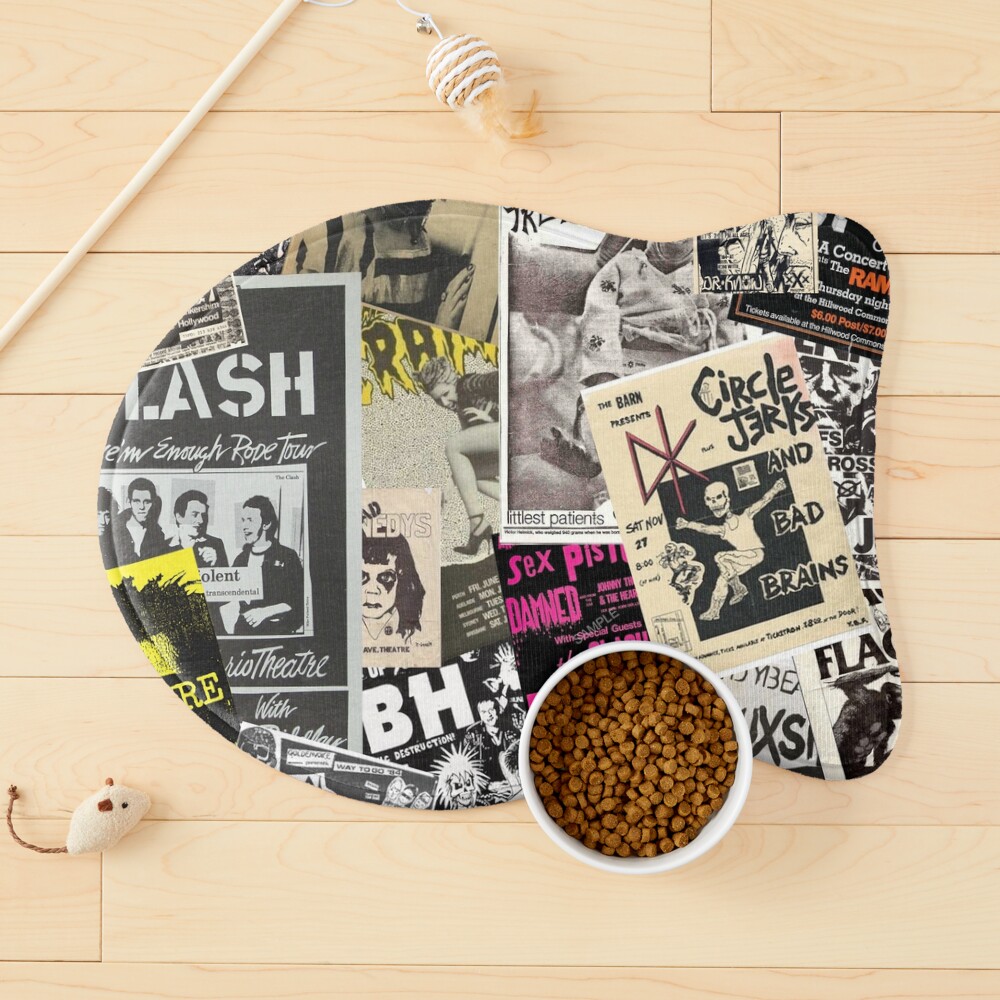 "Punk Rock Music Flyers Collage" Art Board Print for Sale by Ikaroots ...