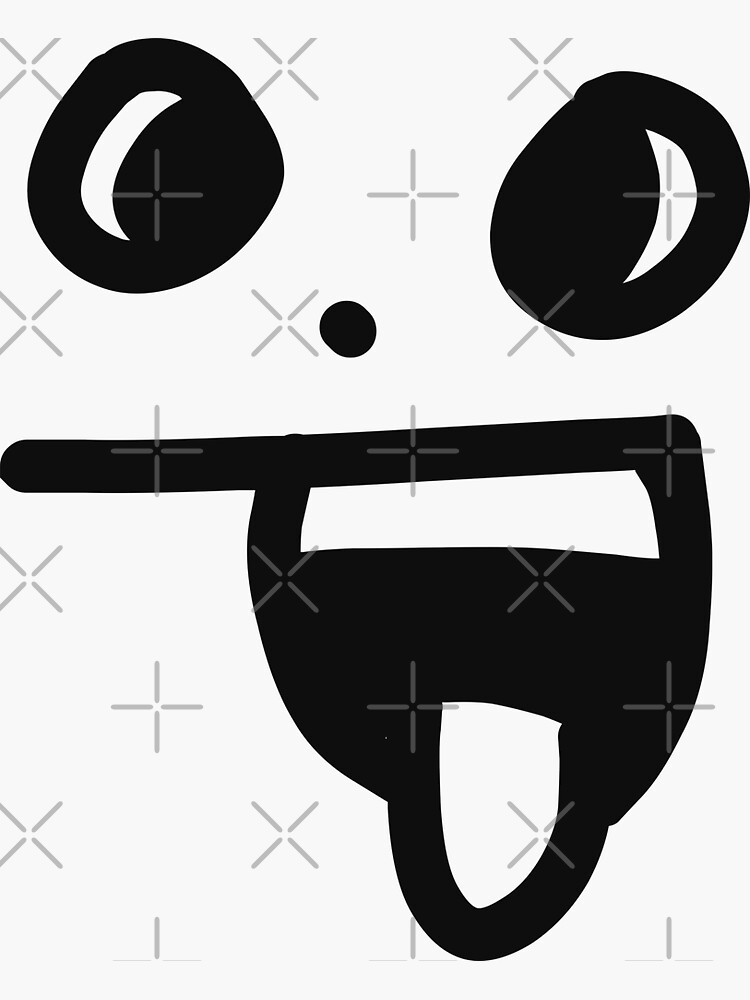 "Funny Crazy Smile Cutie Face" Sticker for Sale by Cartrect | Redbubble