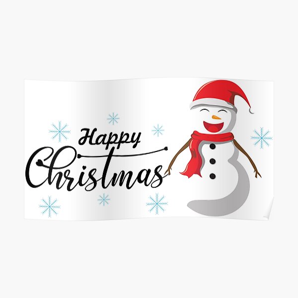 "Happy Christmas" Poster for Sale by brjdesign | Redbubble