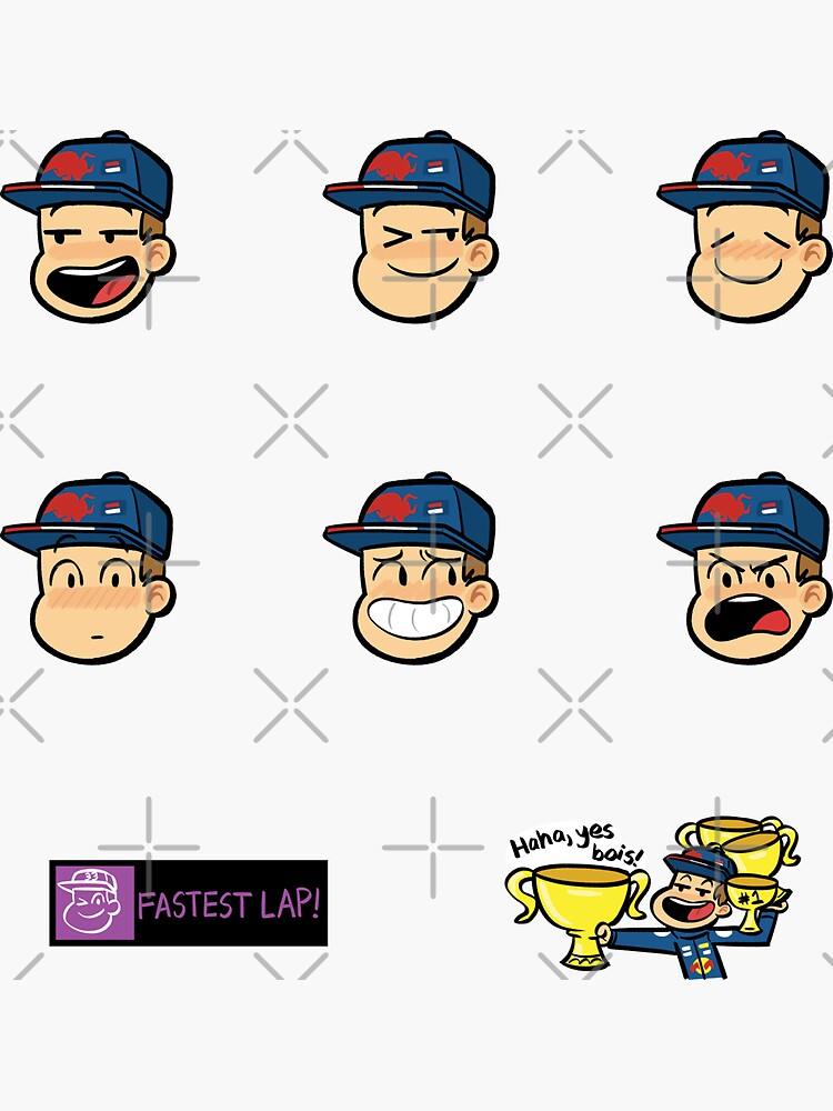 "F1 Max Verstappen" Sticker for Sale by F1Journaling | Redbubble