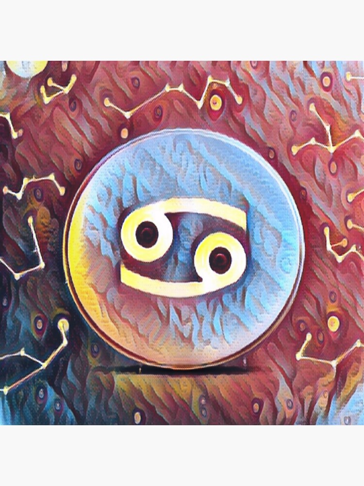 "Cancer Birthday Zodiac Star Sign Rainbow Art" Sticker for Sale by ...