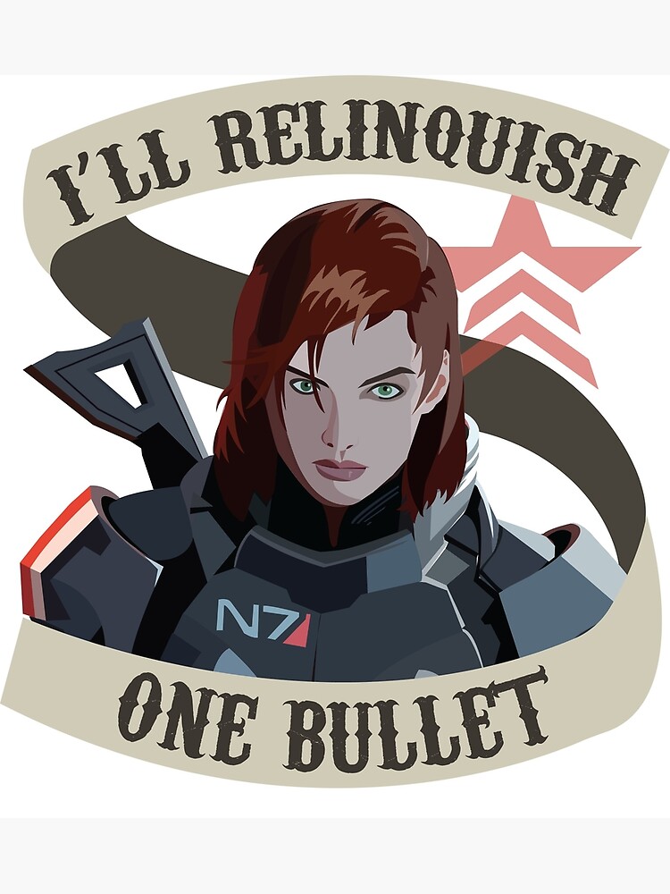 "Commander Shepard Renegade" Poster by Lexolas | Redbubble