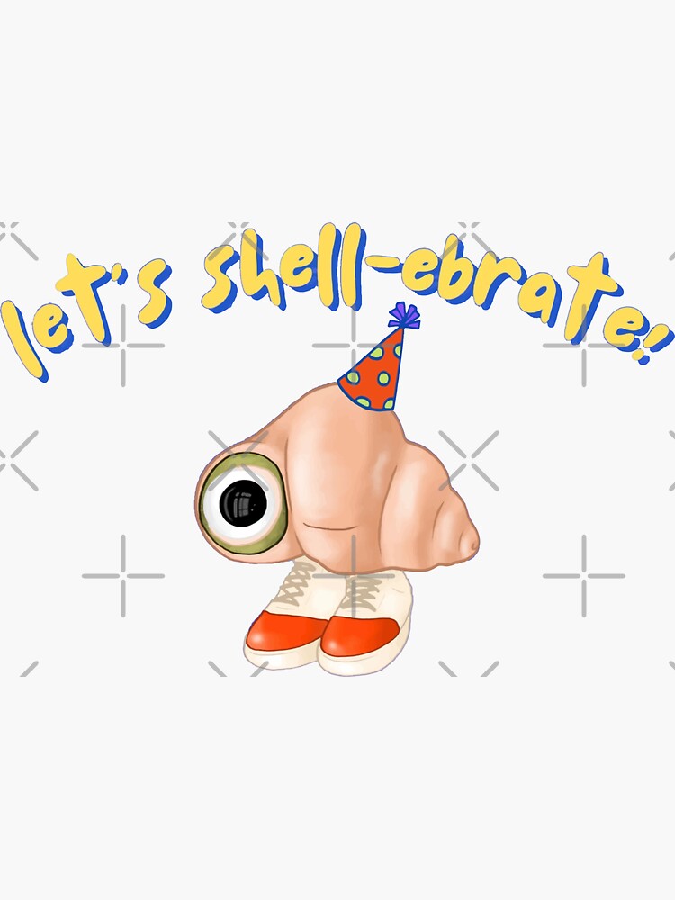 "Marcel The Shell Shoes On" Sticker for Sale by MuchHmdn | Redbubble