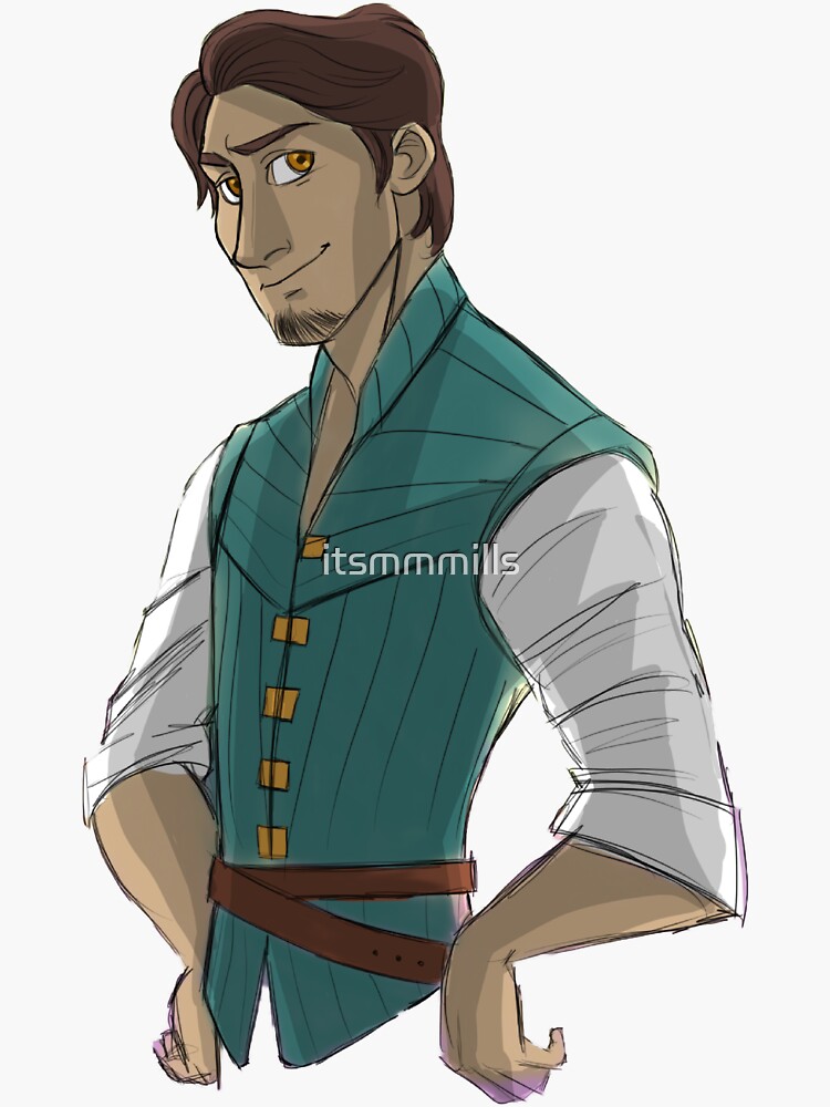 "Flynn Rider/ Eugene Fitzherbert" Sticker for Sale by itsmmmills ...
