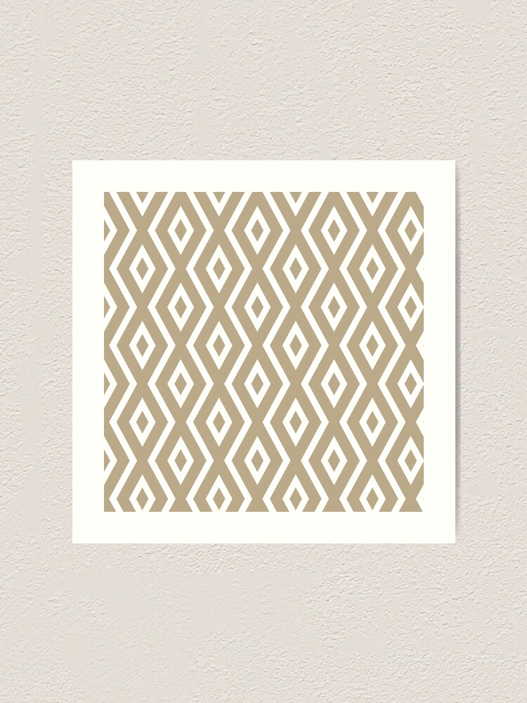"Brown Diamond Pattern" Art Print for Sale by rollosphotos | Redbubble
