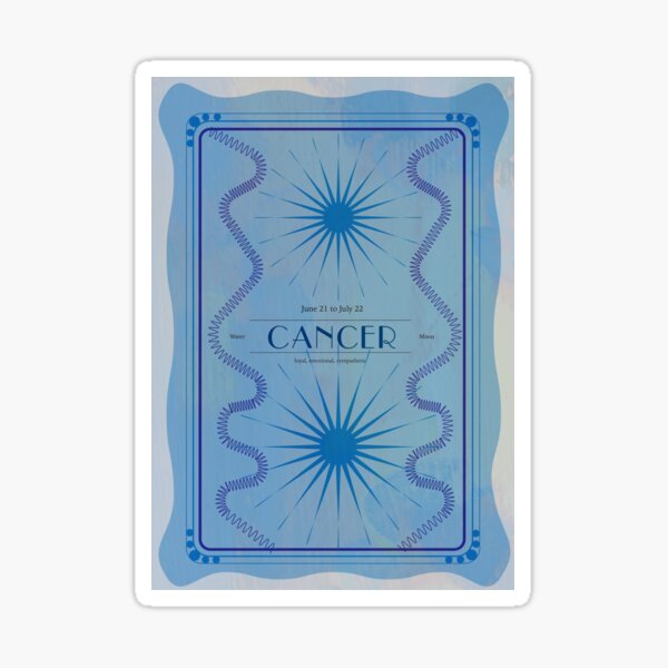 "Cancer Zodiac sign" Sticker for Sale by Theshapearts | Redbubble